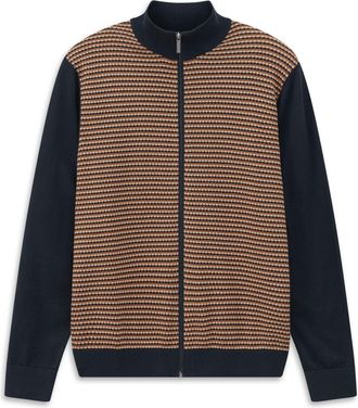 Bugatti Herren Strickjacke mit Struktur