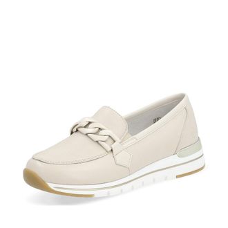 Remonte Damen Slipper R6711, Frauen Slip On,lose Einlage,Mokassins,Halbschuhe,Slip-ons,Slides,Schlupfschuhe,schluepfschuhe,Loafer,beige (60),41 EU