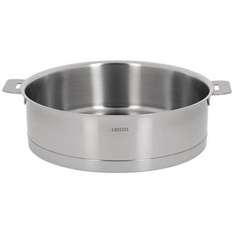 Cristel S22QL - Sauteuse INOX 22 cm - sans poign&eacute;e Amovible - Collection Strate Acier Inoxydable