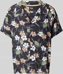 HUGO BOSS Relaxed Fit Freizeithemd mit Resortkragen