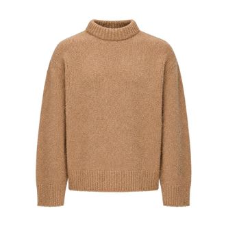 Laneus Strickpullover mit Rundhalsausschnitt - - Knitwear - Damen - Beige - S