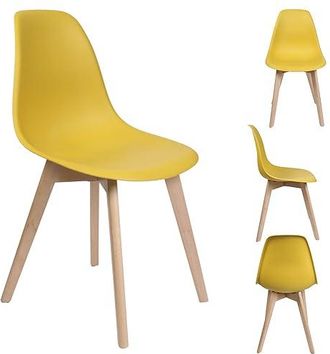 The Home Deco Factory SILLA ESCANDINAVA MOSTAZA