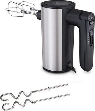 WMF Kult X Edition Handr&uuml;hrer, Handr&uuml;hrger&auml;t, Quirl mit 5 Geschwindigkeitsstufen, Turbofunktion, Handmixer 400 W, Cromargan matt, schwarz