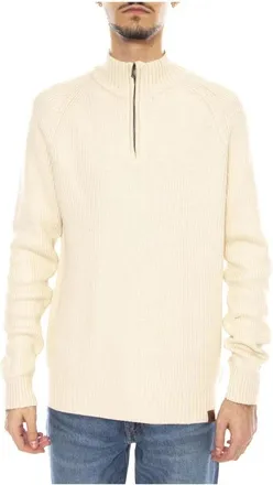 Timberland Homme, Pulls, Beige, Taille: XL Pull zipp&eacute; &agrave; moiti&eacute;