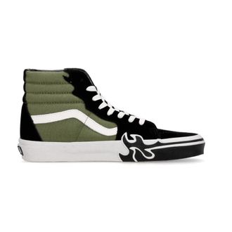 Vans Flame High-Top Schuh mit Ikonischen Streifen - - Shoes - Herren - Gr&uuml;n - 45 EU