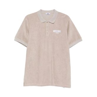 Moschino Homme, Tops, Beige, Taille: 2XL Polo