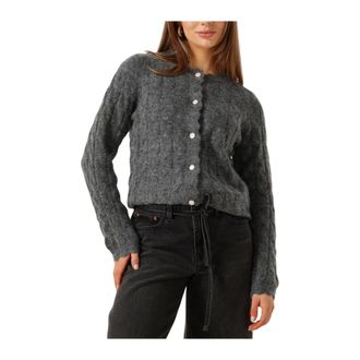 Y.A.S Yasbubera LS Strickjacke - - Knitwear - Damen - Grau - S