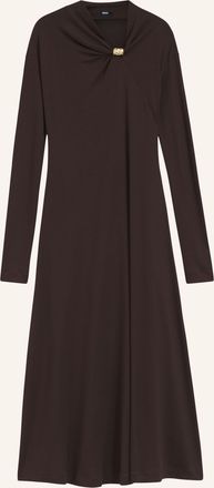 HUGO BOSS Jersey-Kleid Evonya Regular Fit braun