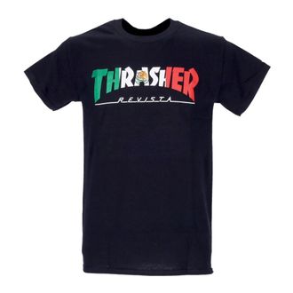 Thrasher unisex, Tops, Noir, Taille: S Tee-shirt Noir Homme avec Logo Personnalis&eacute;