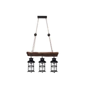 Fabrilamp Rustikale Cortijo Pendelleuchte 3xe27 Braun - Fabrilamp