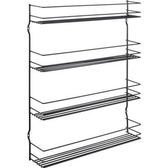 Metaltex Pepito 4 Lava Porte-&eacute;pices 4 &eacute;tages Noir, 36 x 8 x 45 cm