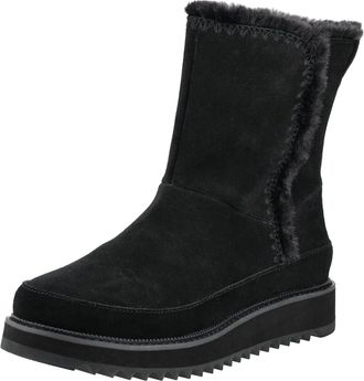 Toms Damen Bergen Schneestiefel, Wasserabweisendes, schwarzes Wildleder, 38 EU