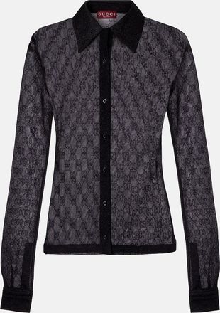 Gucci Hemd GG aus Lam&eacute;
