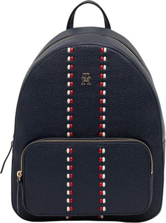 Tommy Hilfiger Femme, Sacs, Bleu, Taille: ONE Size Tonal Signature Tape Backpack