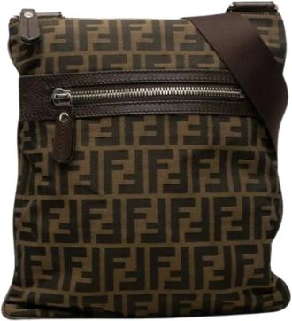 Fendi Sac bandouli&egrave;re en toile Pre-owned - Femme - Pre-owned - Brun - Taille: ONE Size