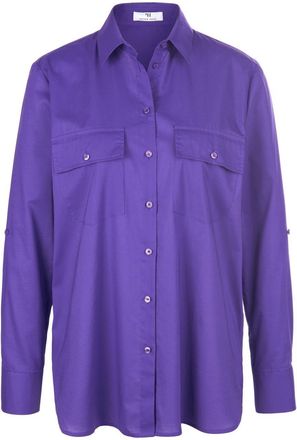 Peter Hahn Bluse Hemdkragen Peter Hahn lila