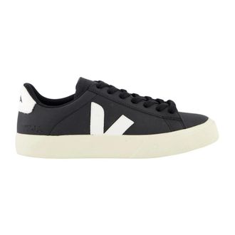 Veja Campo Leder Sneaker Schwarz/Wei&szlig; - - Shoes - Damen - Schwarzk - 37 EU