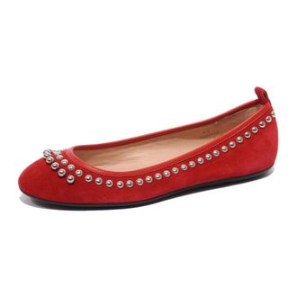 Tod's Ballerinas mit Nieten - - Shoes - Damen - Rot - 36 EU