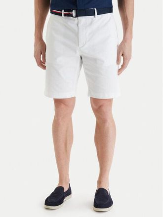 Tommy Hilfiger Shorts-Set mit G&uuml;rtel Denton MW0MW42349 Wei&szlig; Slim Fit