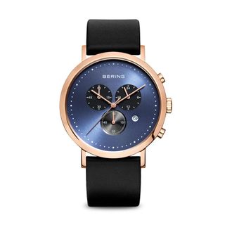 Bering Bering Herrenuhr Ros&eacute;gold Gl&auml;nzend mit Lederarmband 10540-567 - - Accessories - Herren - Schwarzk - ONE SIZE