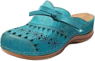 Generic Sandales d&eacute;t&eacute; orthop&eacute;diques confortables pour femme, plante large, chaussures orthop&eacute;diques, &agrave; la mode, antid&eacute;rapantes, antid&eacute;rapantes, pour piscine, 