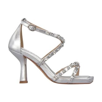 Alma En Pena Sandalen mit Nietenabsatz - - Shoes - Damen - Grau - 42 EU