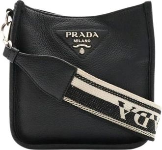 Prada Sac bandouli&egrave;re en cuir Pre-owned - Femme - Pre-owned - Noir - Taille: ONE Size