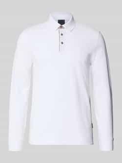 Bugatti Regular Fit Poloshirt mit Kontrastkragen und Label-Stitching