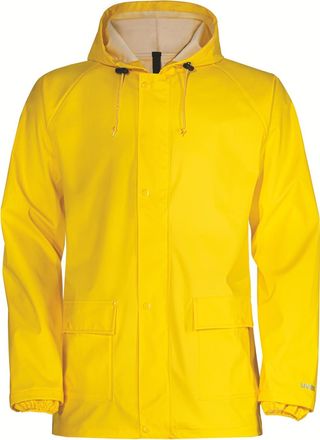 Uvex Regenjacke - wasserdicht - leichte & dehnbare Arbeits- und Outdoor-Regenbekleidung für Damen & Herren, PU Nässeschutz mit Taschen, Reißverschluss & Gu