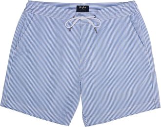 Bexley Brentan - Maillot de bain homme ray&eacute; bleu ciel et blanc