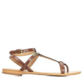 Les Tropeziennes HILAN, Sandales Bout Ouvert Femme, Marron (Tan), 40 EU