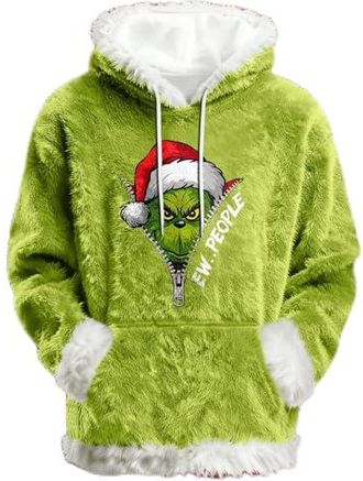 Generic Le Grinch Sweat A Capuche Femme Pull Pilou Costume Vêtements Chaud Moche Polaire Deguisement Pulls Noël The Christmas 2025 Noel Vetement Sweatshirts H