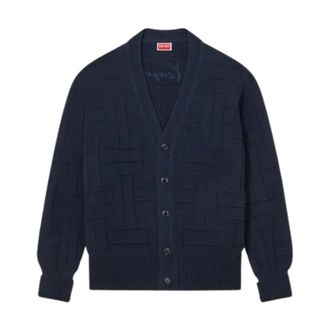 Kenzo Blaue Pullover f&uuml;r M&auml;nner - - Knitwear - Herren - Blau - L