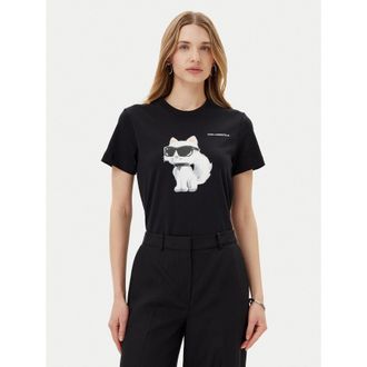 Karl Lagerfeld T-Shirt A2W17119 Schwarz Regular Fit