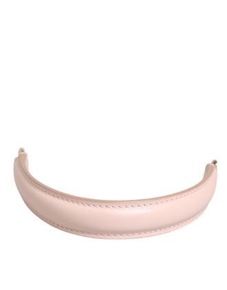 Dolce & Gabbana Womens Strap Pink Leather Gold Tone Big Bag Handle Shoulder Accessory
