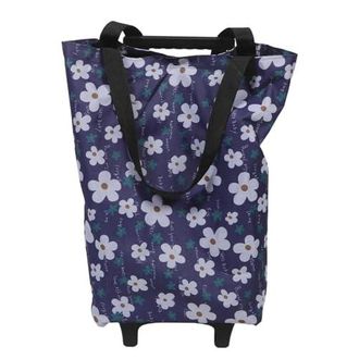 BESPORTBLE Chariot de Courses Pliable et L&eacute;ger avec Roues Monte-Escalier Chariot Utilitaire Portable Renforc&eacute; pour Maison Camping et March&eacute; Pratique et Compact C