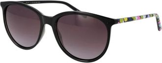 Ted Baker Femme, Accessoires, Noir, Taille: ONE Size Lunettes de soleil &agrave; monture en ac&eacute;tate avec protection UV
