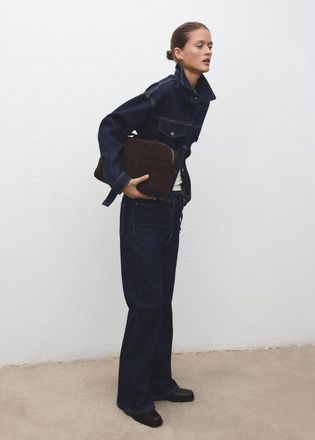 Mango Flare-Jeans mit Schnürsenkeln blau - Damen - 32 - MANGO