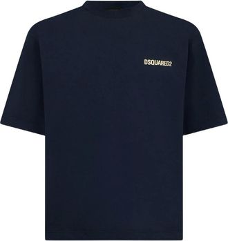 Dsquared2 T-shirt ample - Homme - Tops - Bleu - Taille: M
