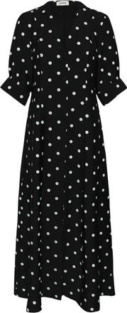Soaked In Luxury Slzazu Dolore Printed Dress - Femme - Robes - Noir - Taille: 36 FR