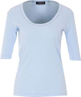 Fabiana Filippi Pull Col Rond - Bleu
