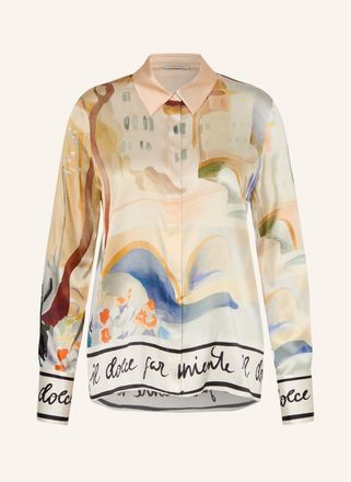 Lilienfels Lilienfels Hemdbluse Aus Seide weiss