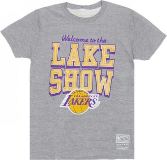 Mitchell & Ness NBA Lake Show Tee - - Tops - Herren - Grau - XL