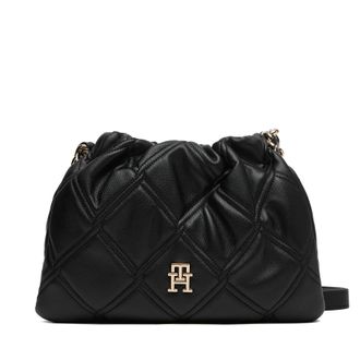 Tommy Hilfiger Handtasche Tommy Hilfiger Th Feminine Mini Crossover AW0AW18718 Schwarz