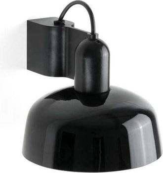 Faro Barcelona Faro Tatawin Schwarze Kuppel-Wandlampe