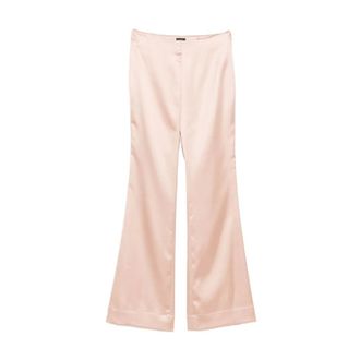 Pinko Pinko, Femme, Pantalons, Rose, Taille: 40 FR Pantalon Satin&eacute; Pinolo