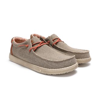 Walk In Pitas | WP150 Steve | Herren Mokassins | Flache Slipper f&uuml;r M&auml;nner | Slip on Loafer | Sneakers | Schlupfschuhe | Freizeitschuhe | Walkinpitas Schuhe | Taupe