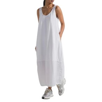 Deha Deha, Femme, Robes, Blanc, Taille: 42 FR Robe Ballons en Popeline