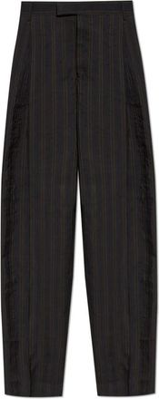 Ferragamo Homme, Pantalons, Brun, Taille: M Striped Pattern Pantalons