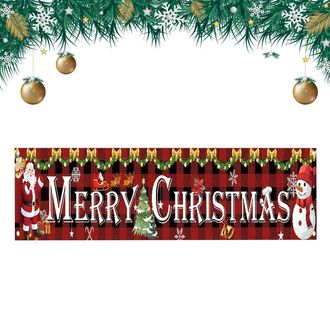 Generic Weihnachten Garagentor Abdeckung - Festlicher Hintergrund,Rote Frohe Weihnachten Hintergrund | f&uuml;r Au&szlig;en Garten Hof Terrasse Winter Garage Haust&uuml;r Hau